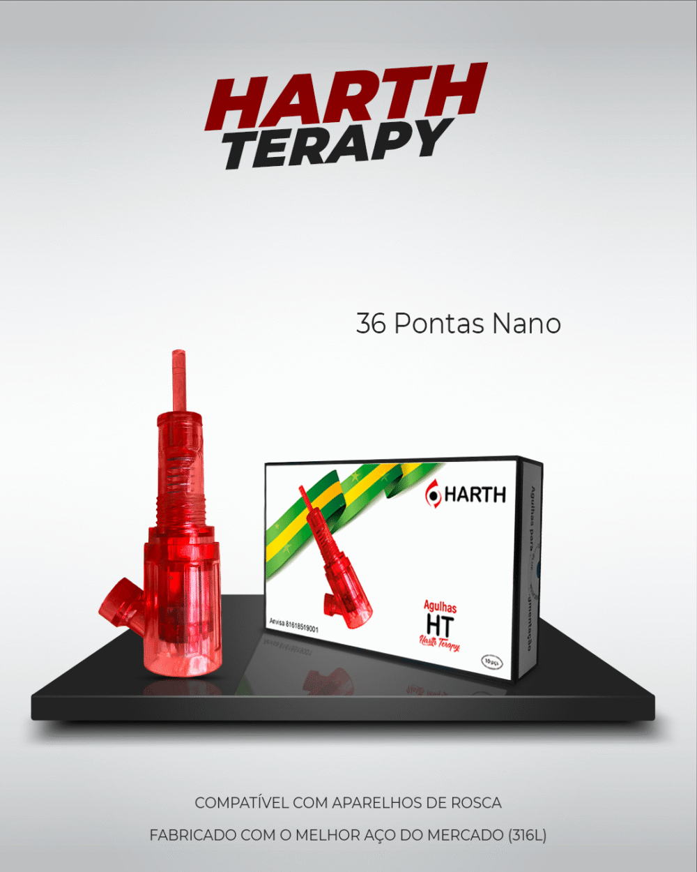 Agulhas Harth HT 36 Pontas Nano – 10 Unidades